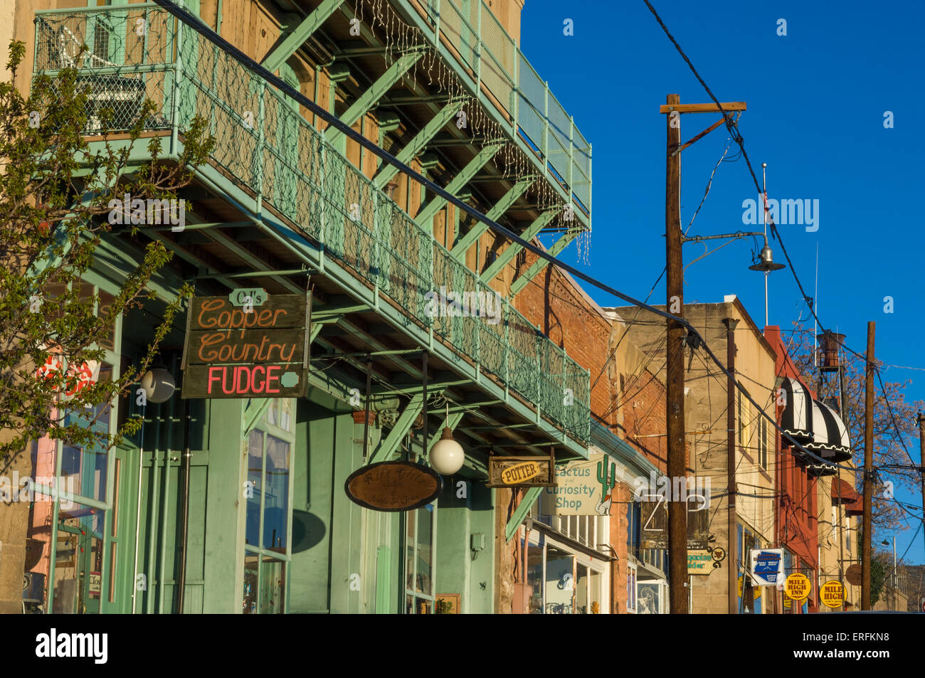 The old mining town of Jerome. Arizona. USA Stock Photo - Alamy