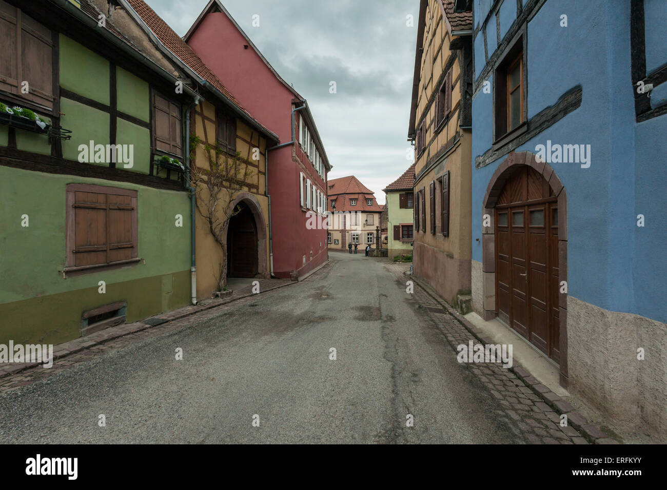Stormy spring afternoon in Hunawihr, Alsace, France Stock Photo - Alamy