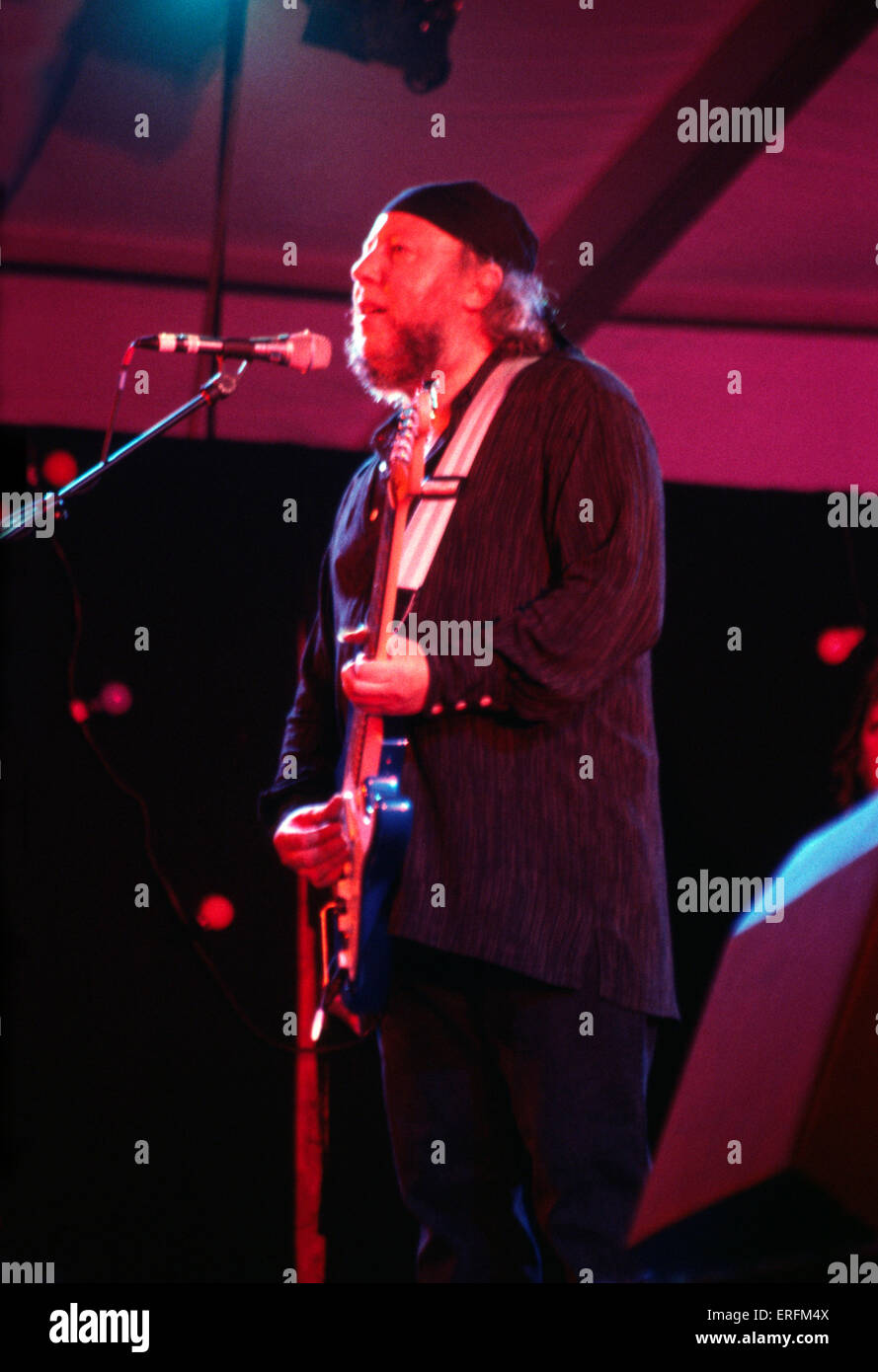 Peter Green - portrait of the British blues-rock guitarist performing ...
