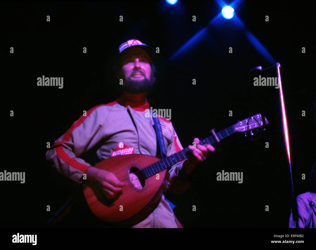 Dave Pegg - portrait of the British bassist performing with his band ...