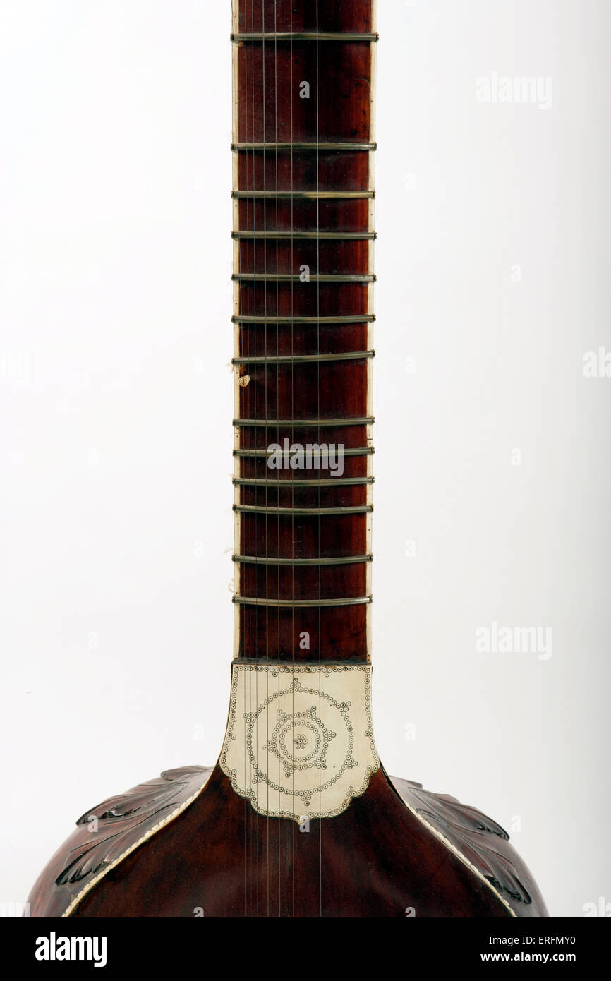 Sitar - Indian stringed instrument Stock Photo - Alamy