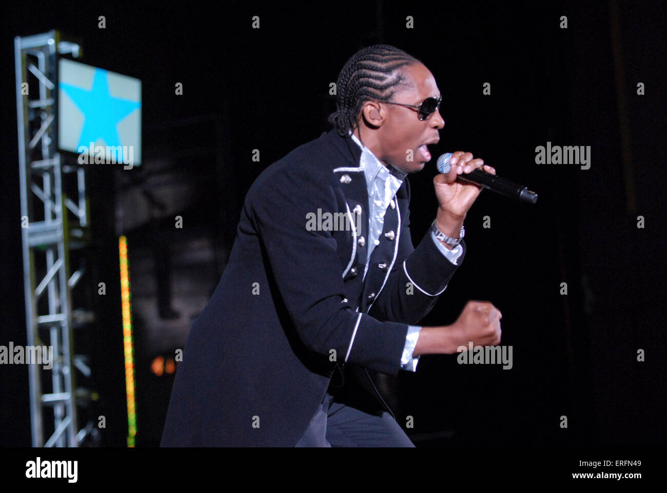 Lemar- portrait of the British R&B singer and songwriter performing at ...