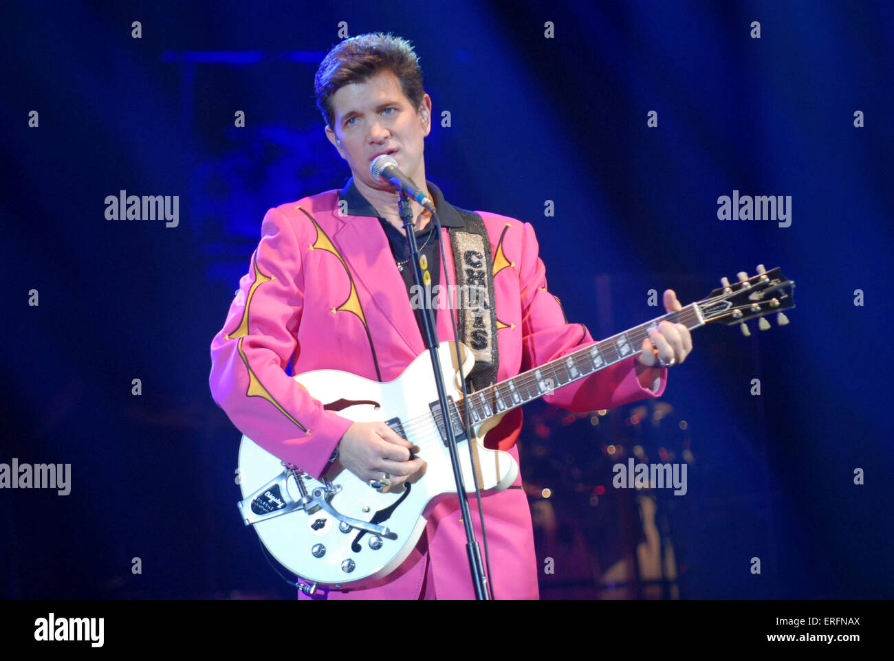 Chris Isaak - portrait of the American singer and songwriter performing ...