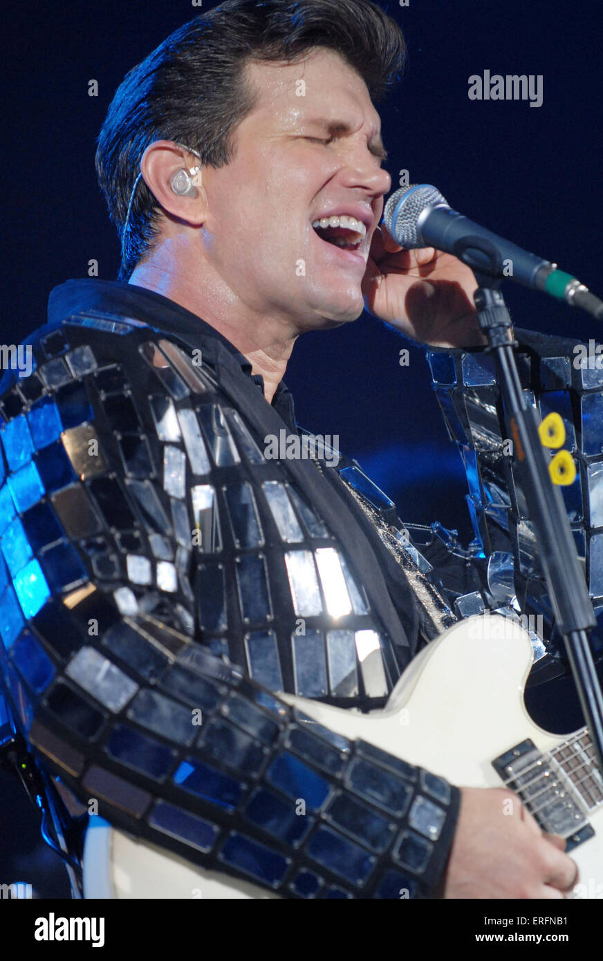 Chris Isaak - portrait of the American singer and songwriter performing ...