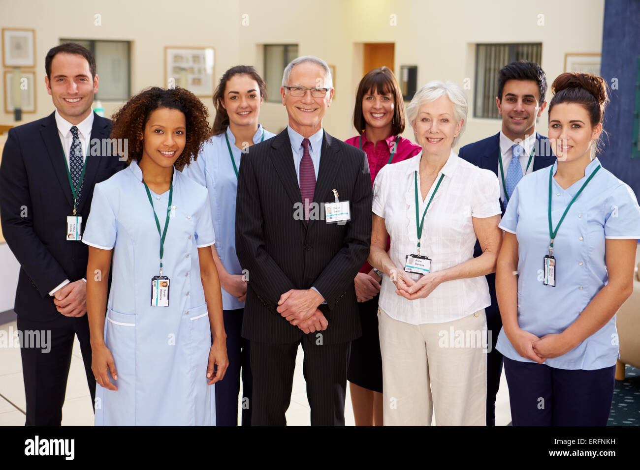 Portrait Of Hospital Medical Team Stock Photo - Alamy