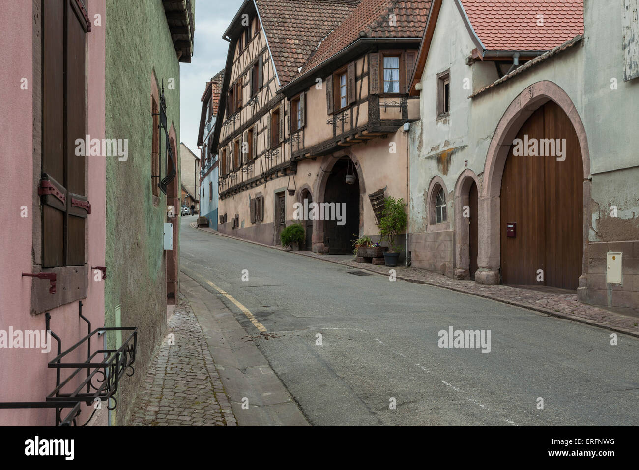 Stormy spring afternoon in Hunawihr, Alsace, France Stock Photo - Alamy