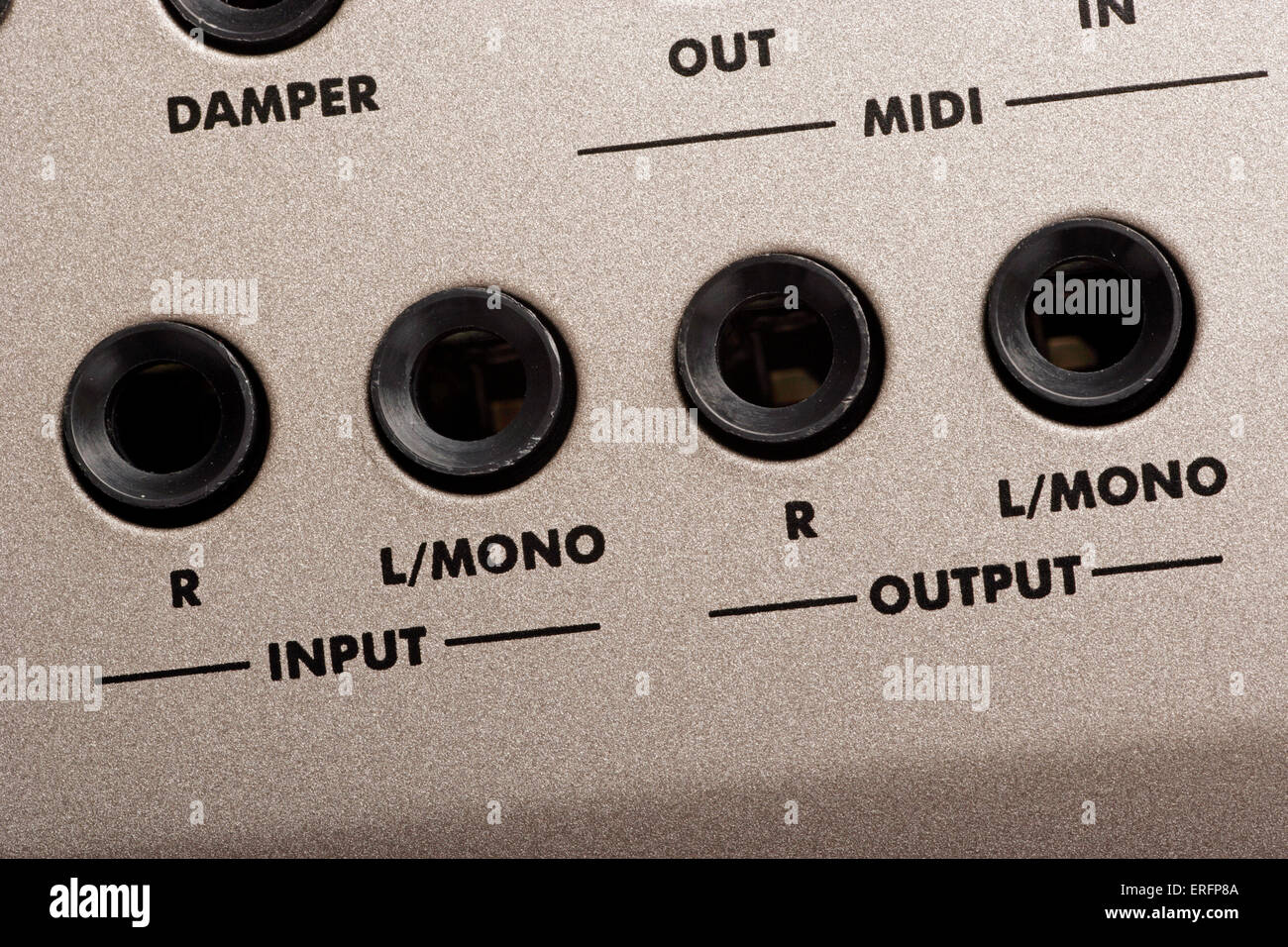 Input and output sockets on a keyboard Stock Photo - Alamy