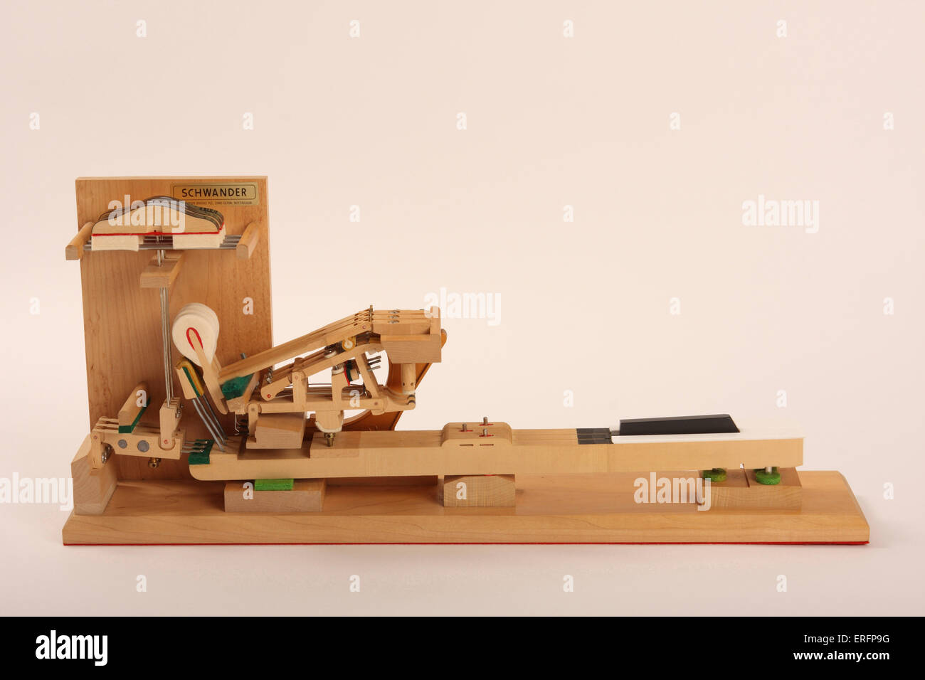 Model of an Grand piano - Showing the action for three keys Stock Photo ...