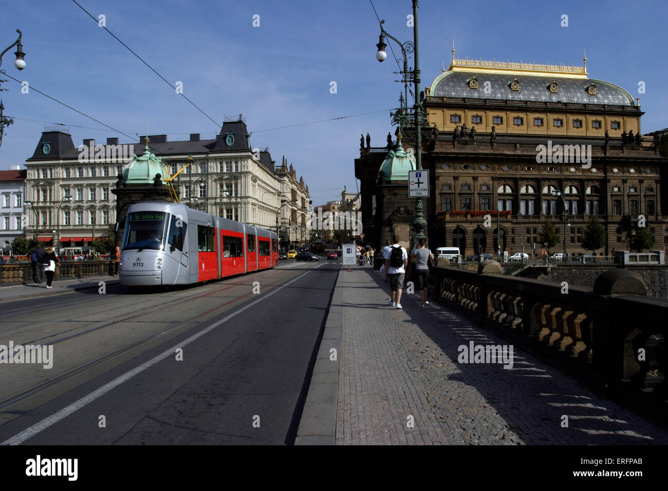 The National Theatre, Czech Opera - Narodni Divadlo, Prague Stock Photo ...