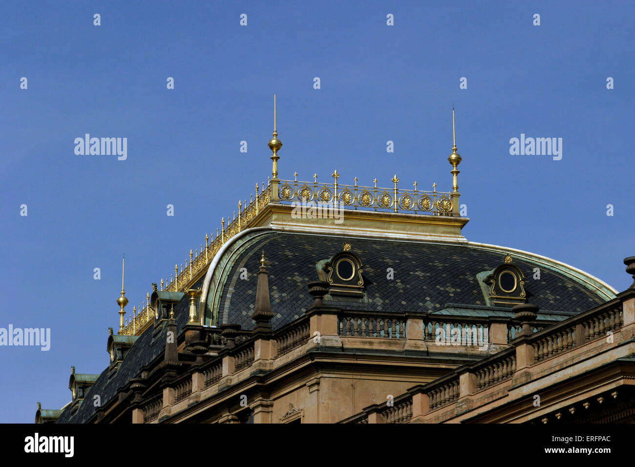 The National Theatre, Czech Opera - Narodni Divadlo, Prague Stock Photo ...