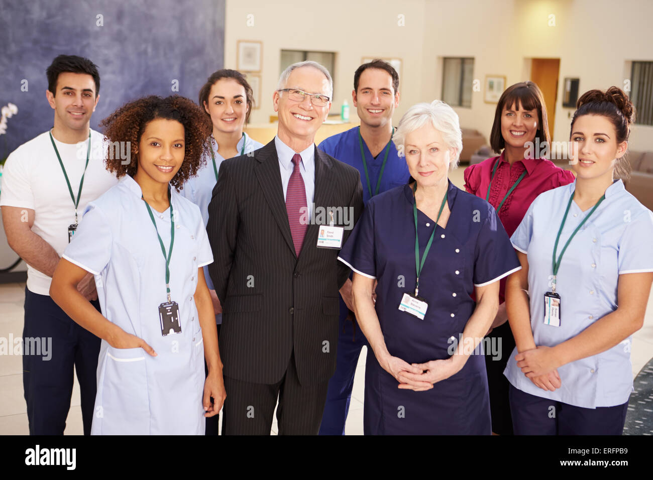 Portrait Of Hospital Medical Team Stock Photo - Alamy
