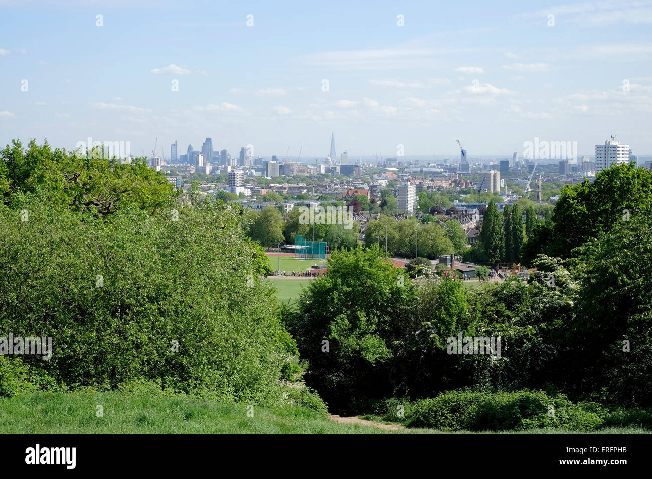 A view of London's skyline from Parliament Hill Stock Photo - Alamy