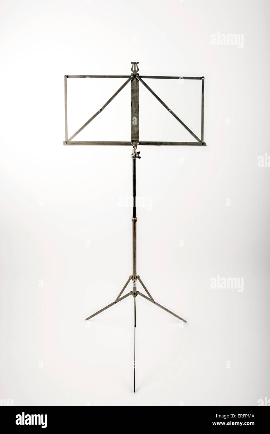 Metal music stand - in 2008 Stock Photo - Alamy