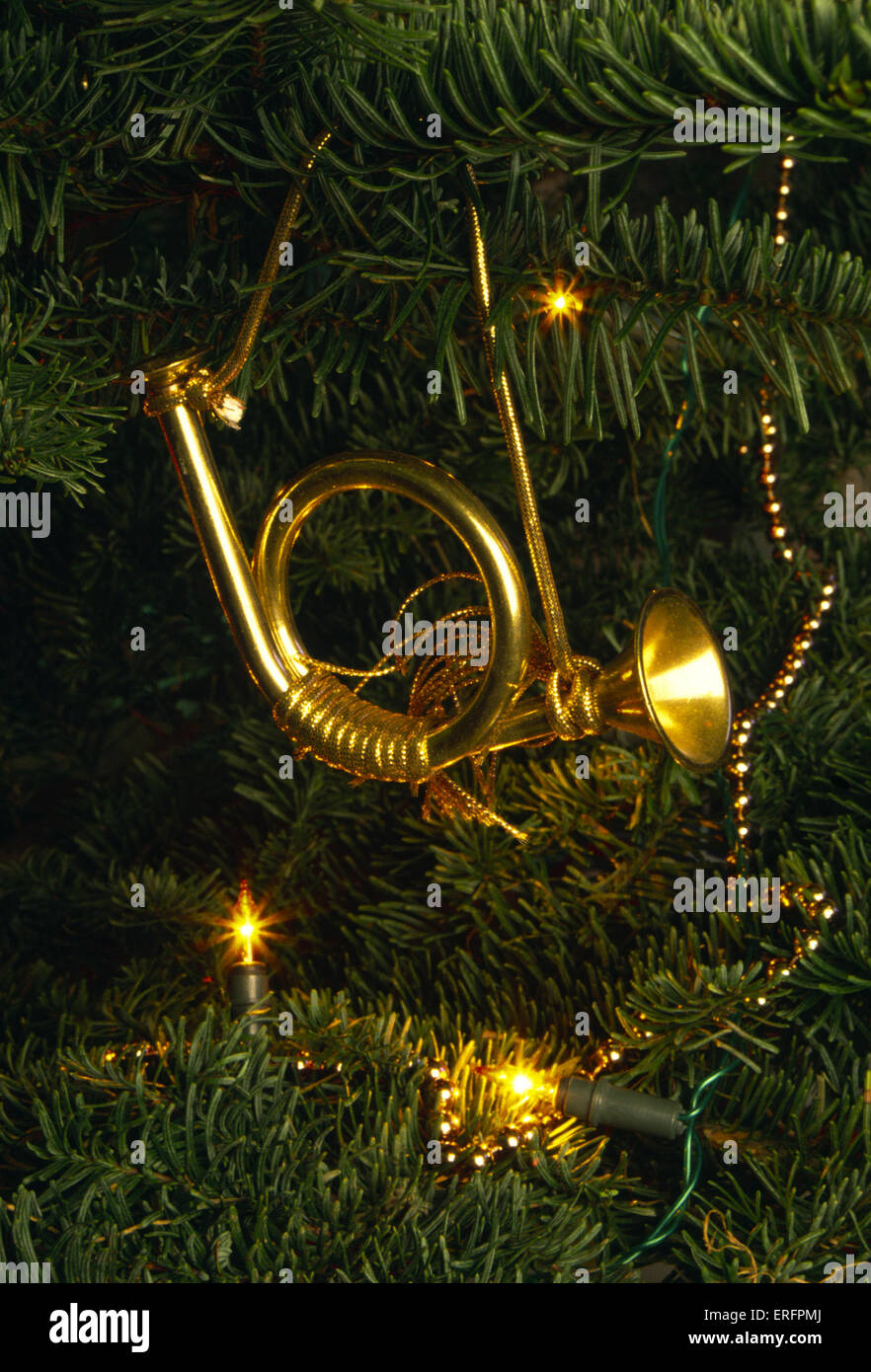 XMAS / Christmas / Noel tree ornaments-natural horn Stock Photo - Alamy