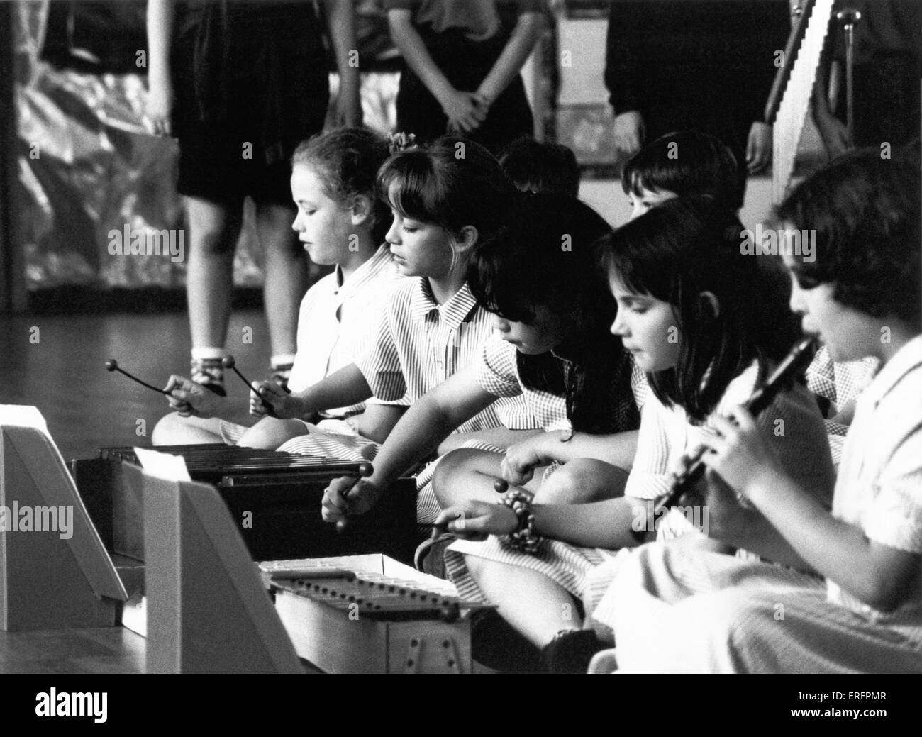 CHILDREN - Classroom Percussion Instruments Stock Photo - Alamy