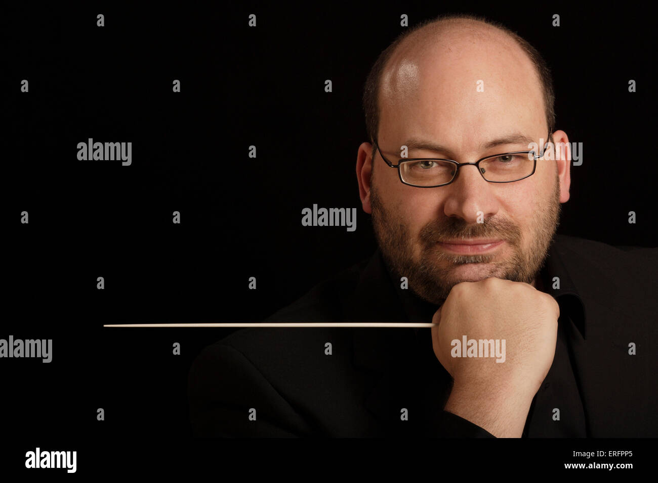 Conductor with conductors baton hi-res stock photography and images - Alamy