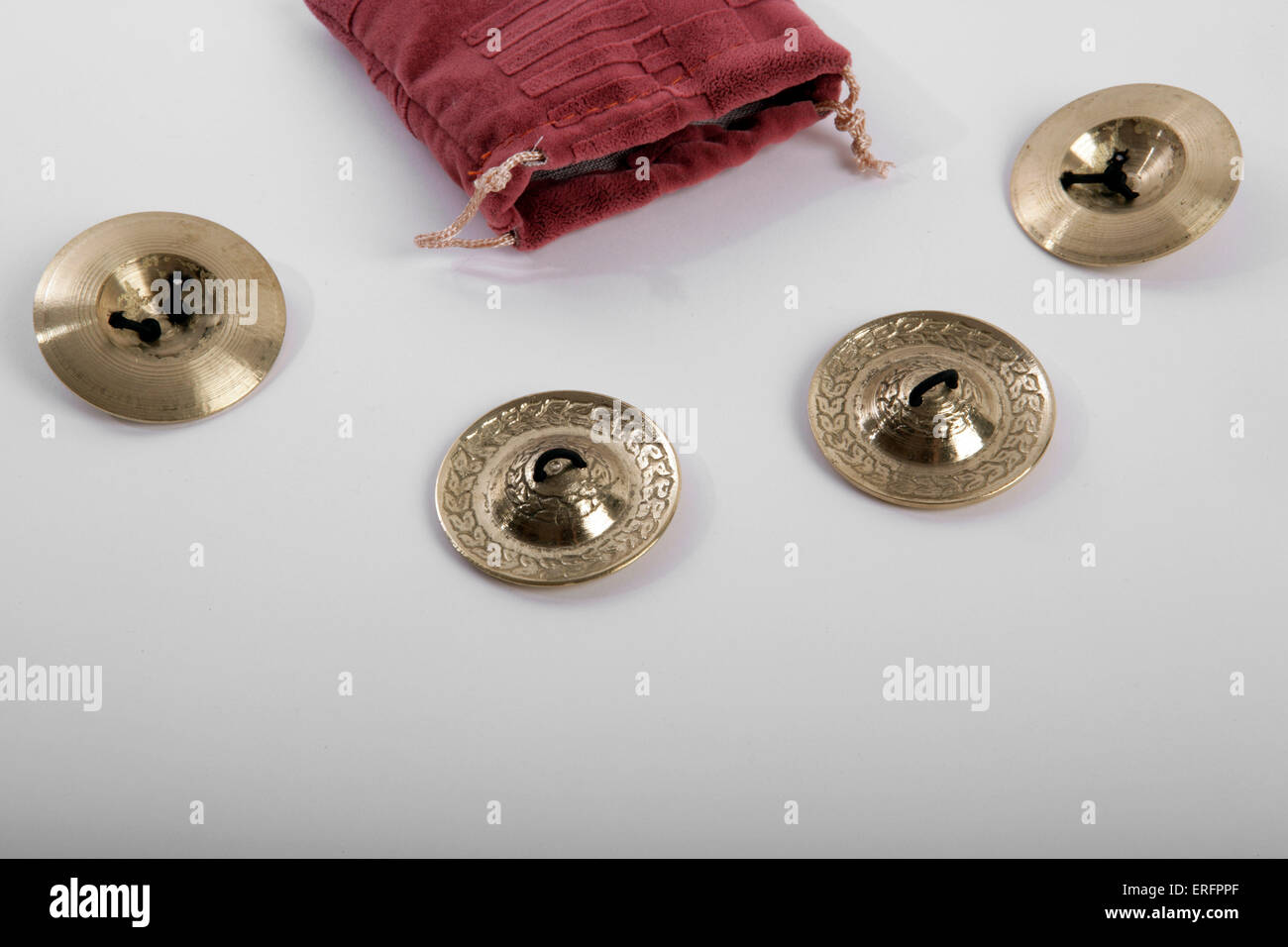 Zil Zills - Turkish finger cymbals as used by belly dancers Stock Photo ...