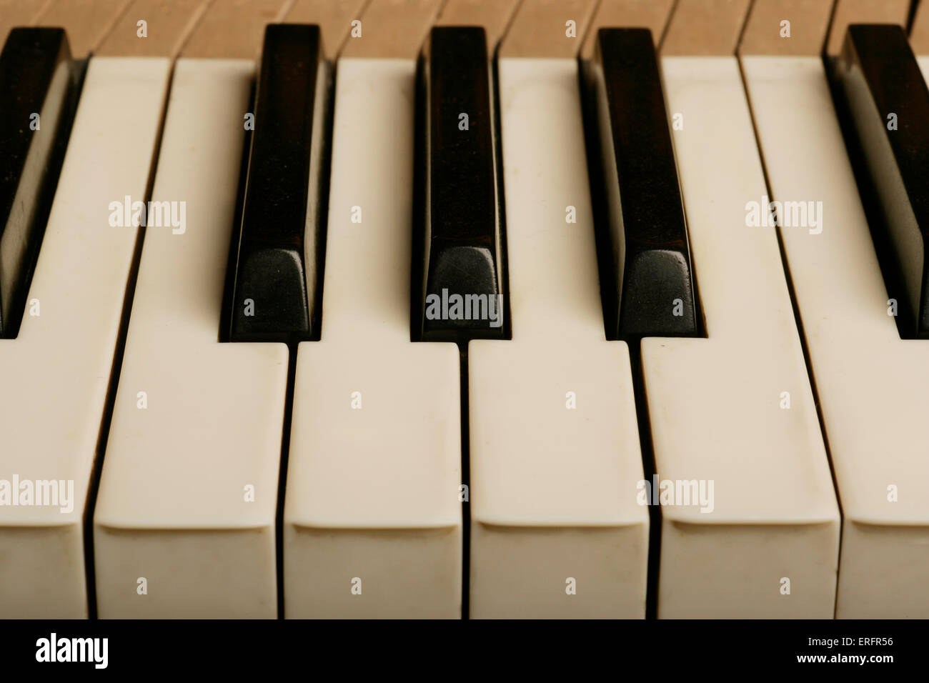 Piano keyboard - showing white naturals and black accidentals Stock ...
