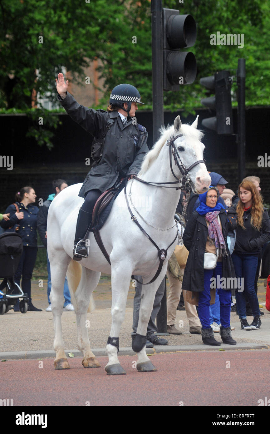 London, UK, 2 June 2015, Metropolitan police mounted branch London in ...