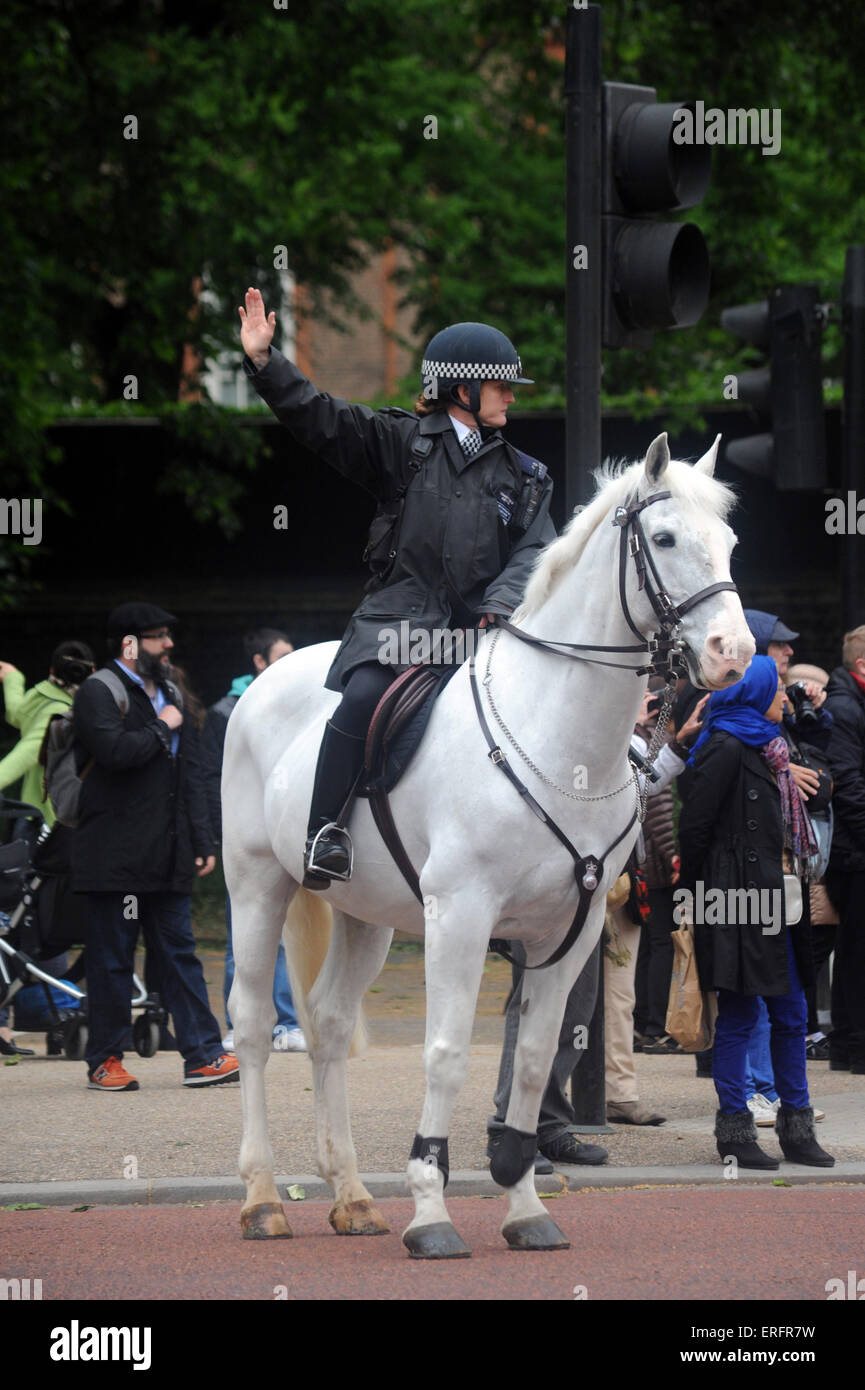 London, UK, 2 June 2015, Metropolitan police mounted branch London in ...