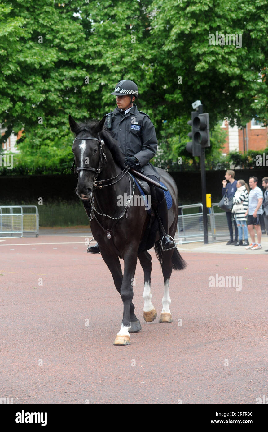 London, UK, 2 June 2015, Metropolitan police mounted branch London in ...