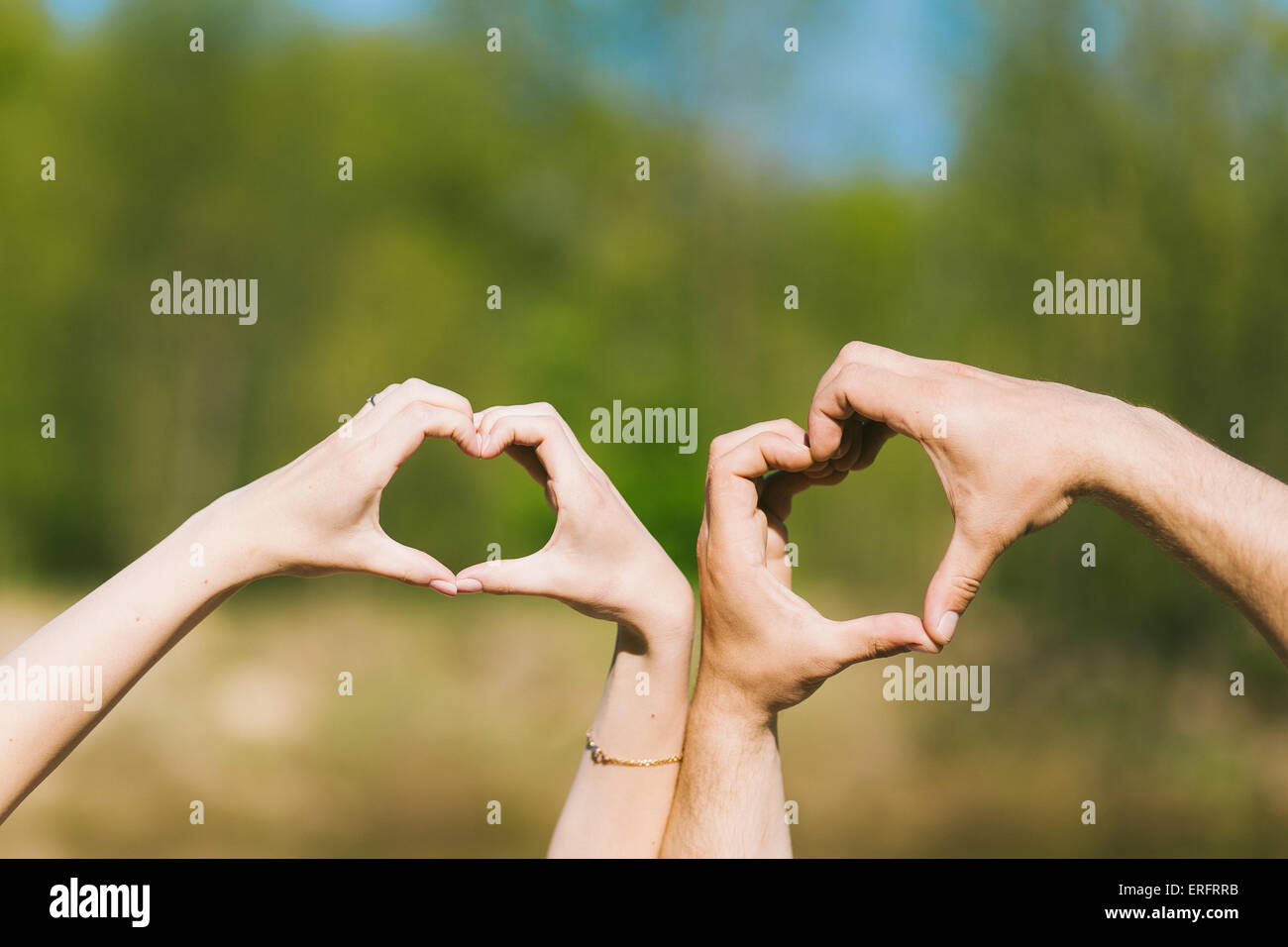 Love Hearts With Hands