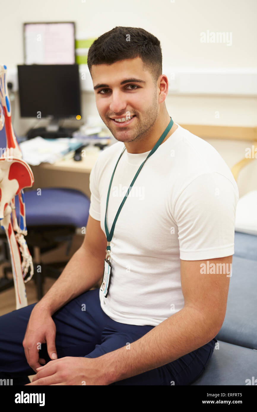 Portrait Of Male Physiotherapist In Hospital Stock Photo - Alamy