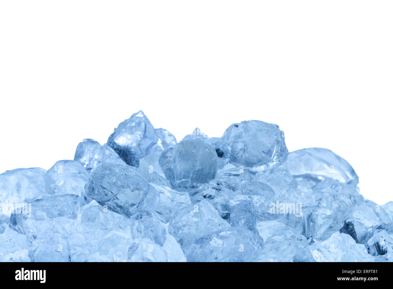 Group of melting ice cubes isolated on white background Stock Photo - Alamy