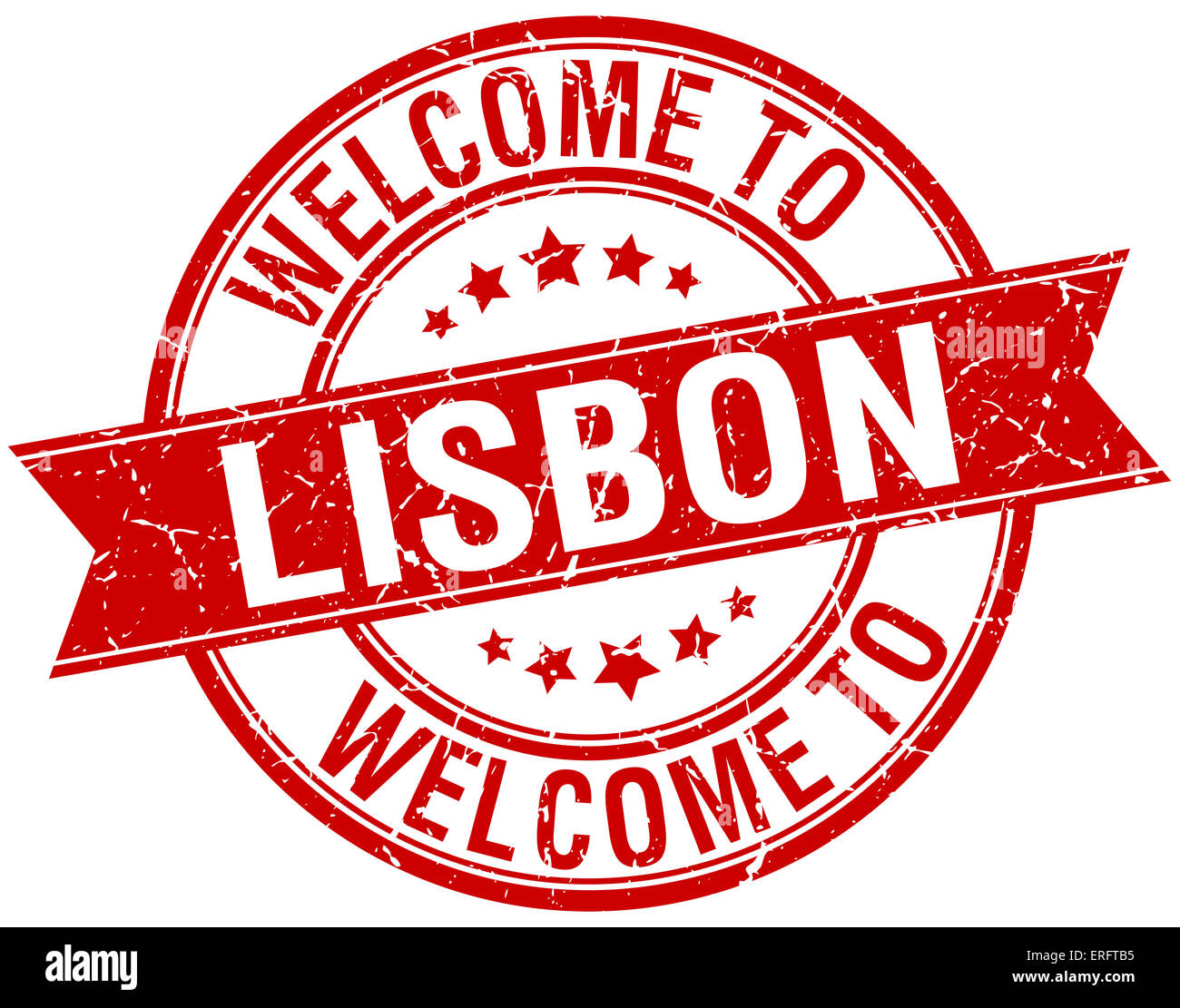 Welcome lisbon stamp hi-res stock photography and images - Alamy