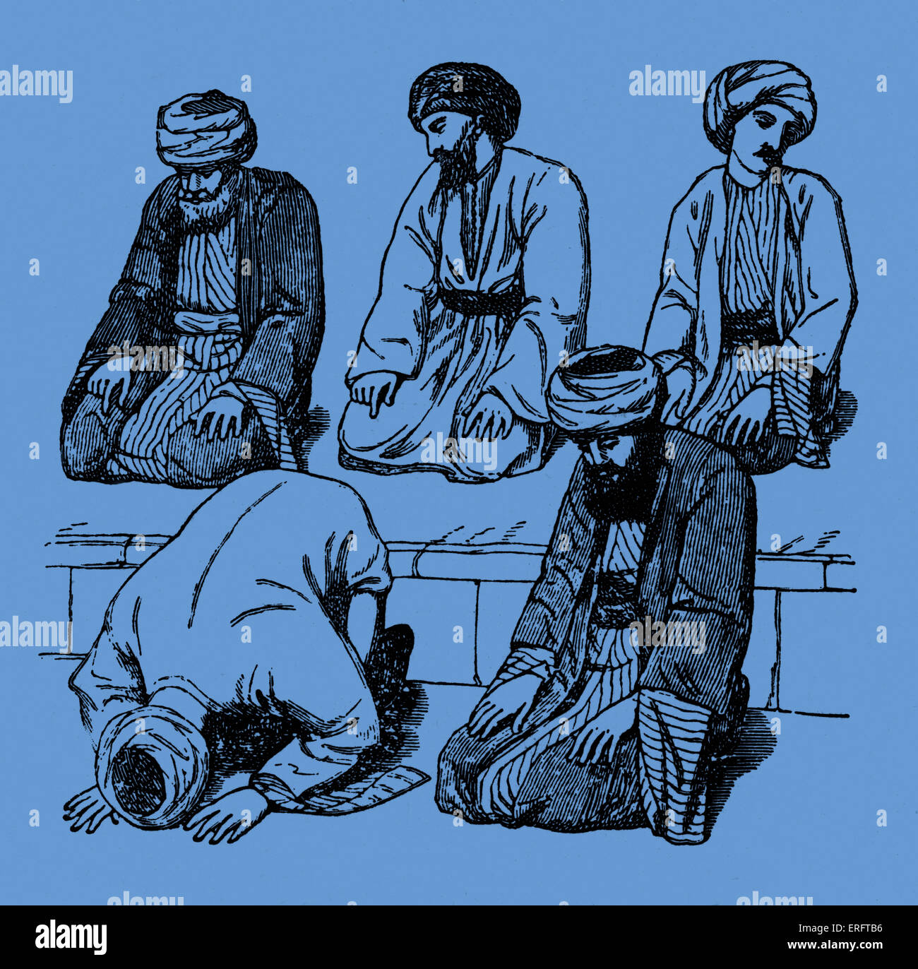 Muslim prayer positions hi-res stock photography and images - Alamy