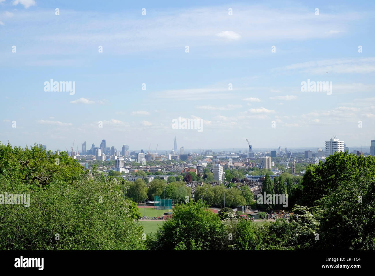A view of London's skyline from Parliament Hill Stock Photo - Alamy