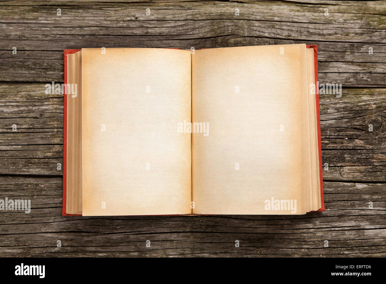 Old open book Stock Photo - Alamy