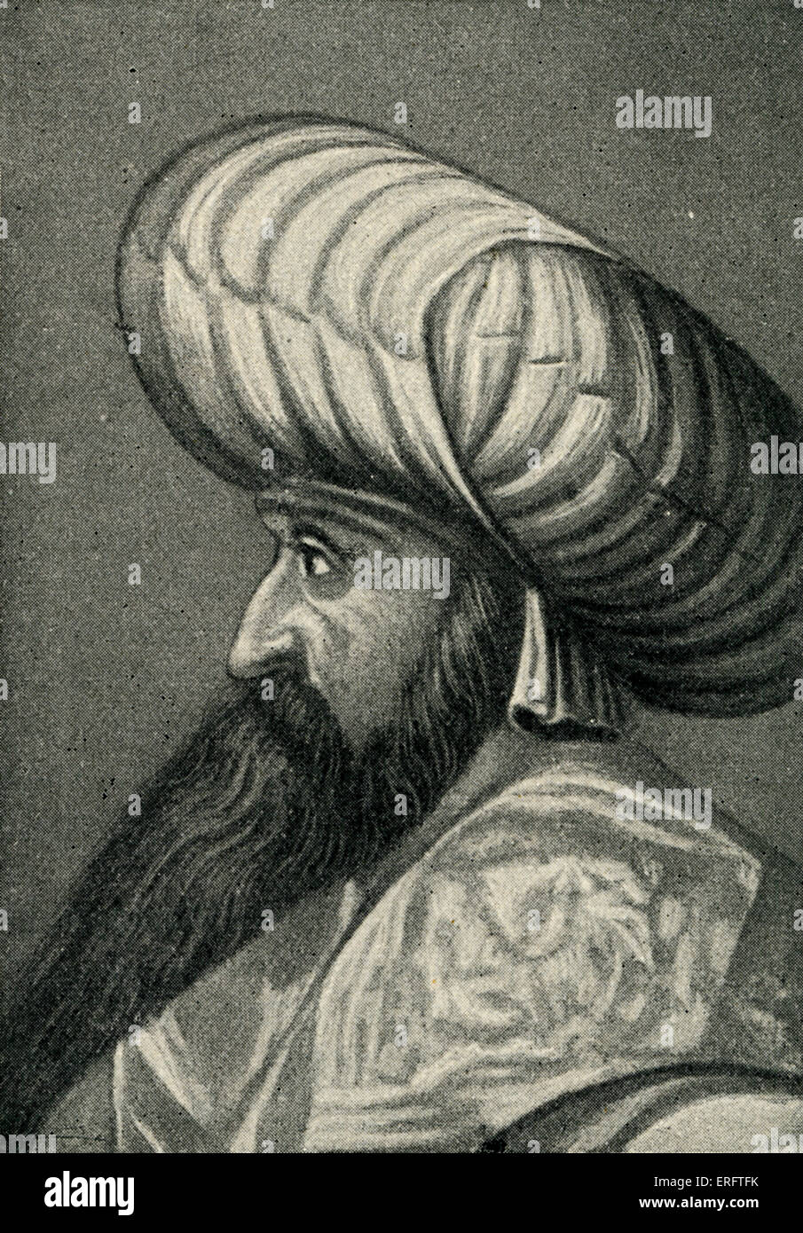 Sultan Bajesid I, also known as Bayezid I - portrait Reign: 1389- 1402 ...