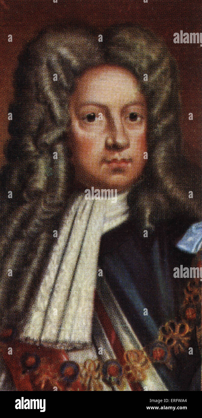 King George I portrait (Reigned 1714 - 1727). George was the great ...