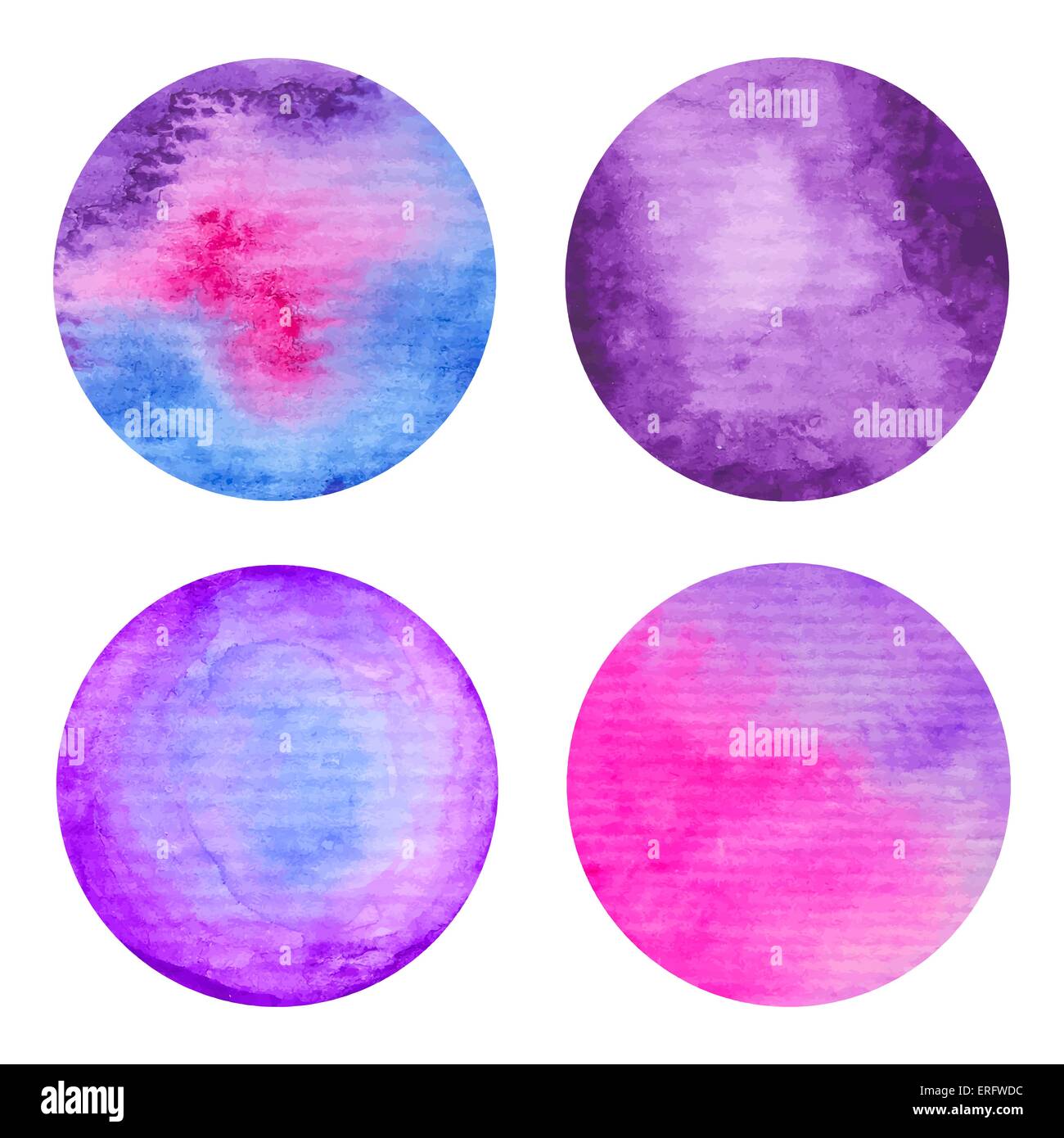 Watercolor circles set Stock Vector Image & Art - Alamy