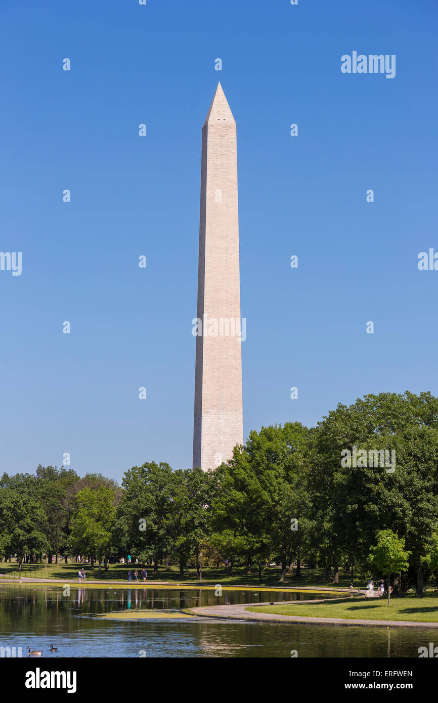 WASHINGTON, DC, USA - Washington Monument and Constitution Gardens ...