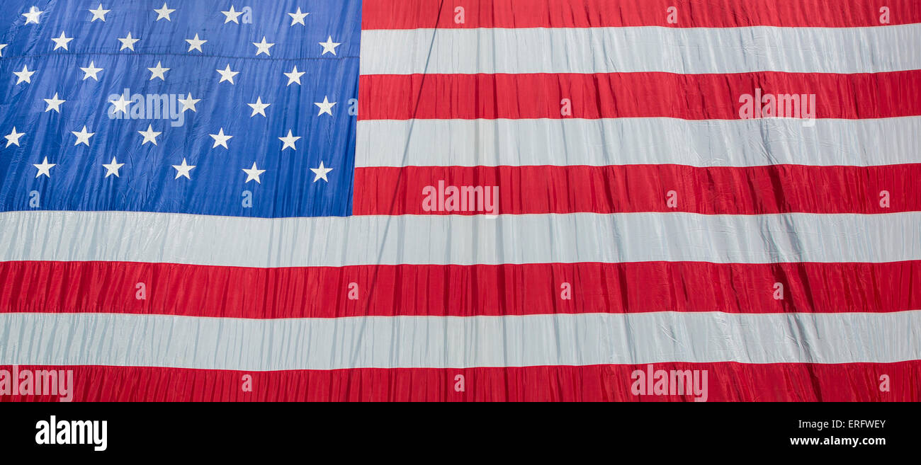 WASHINGTON, DC, USA - American flag on display Stock Photo - Alamy