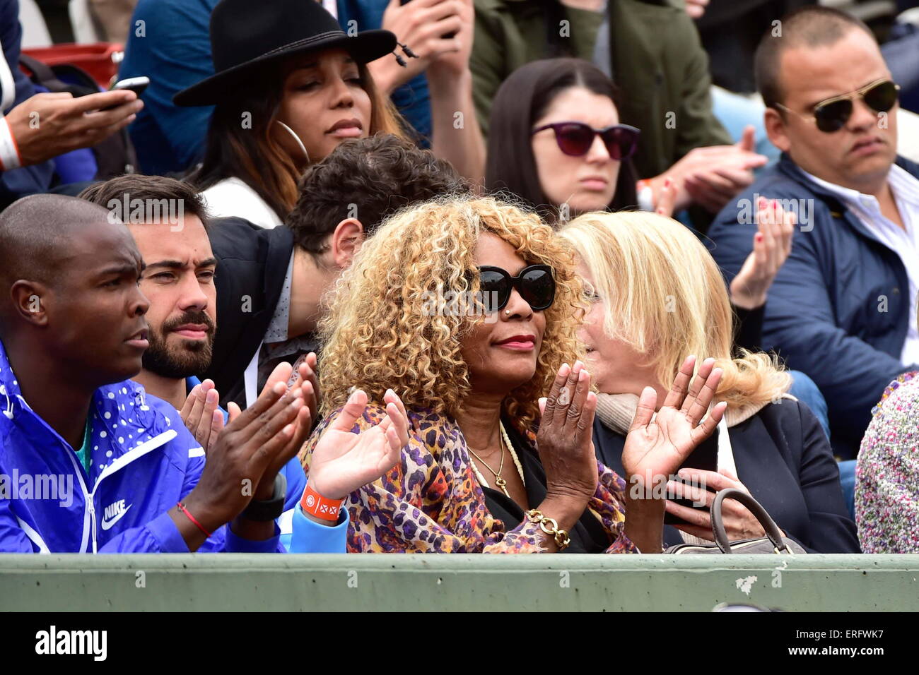Oracene PRICE mere de Serena WILLIAMS - 28.05.2015 - Jour 5 - Roland ...