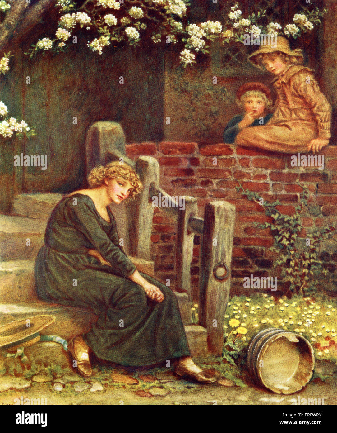 'The fable of the girl and her milk pail' by Kate Greenaway. Victorian ...