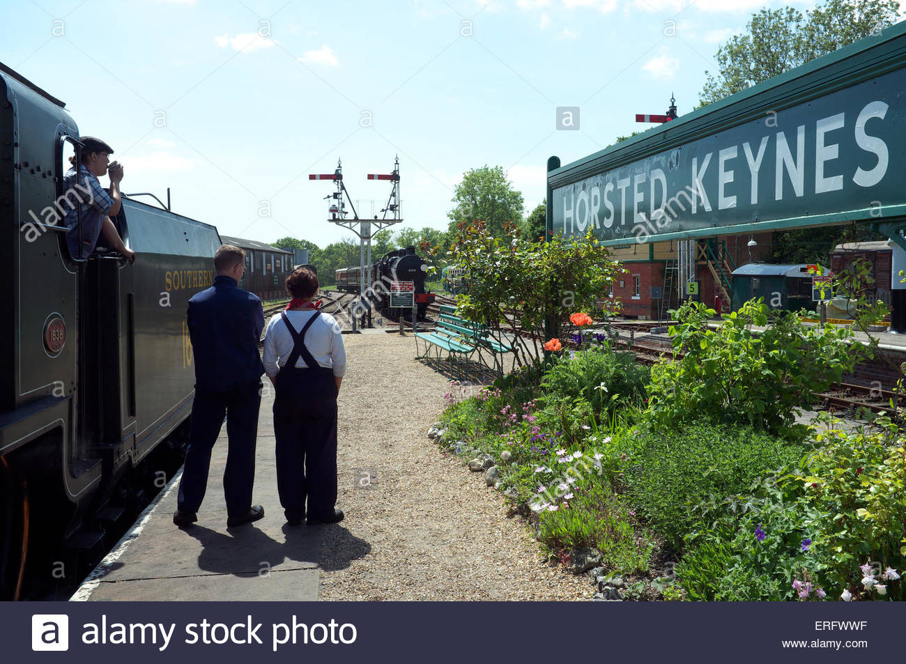 Steam Train On Bluebell Railway Stock Photos & Steam Train On Bluebell ...