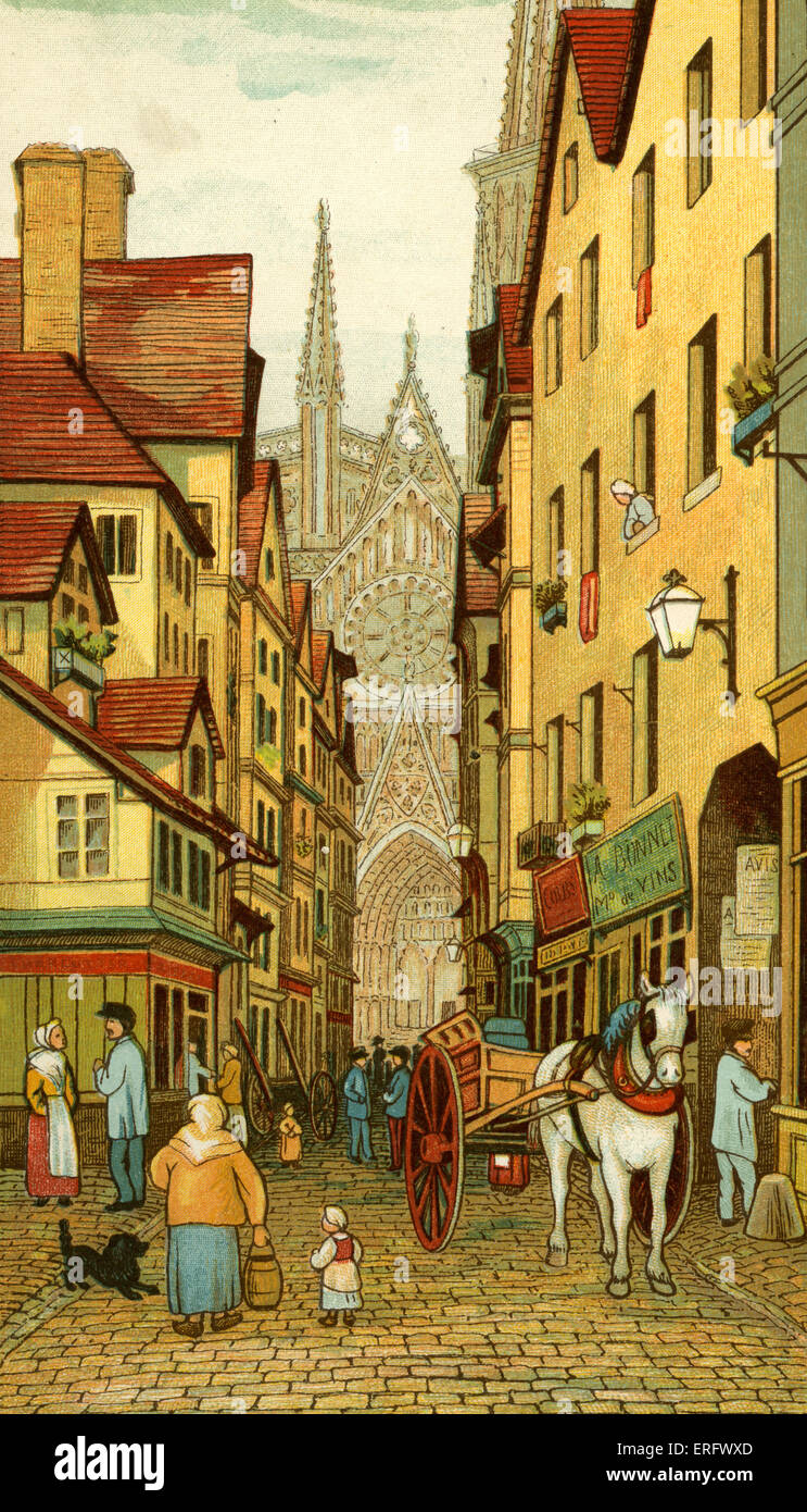 City Street Scene Drawing