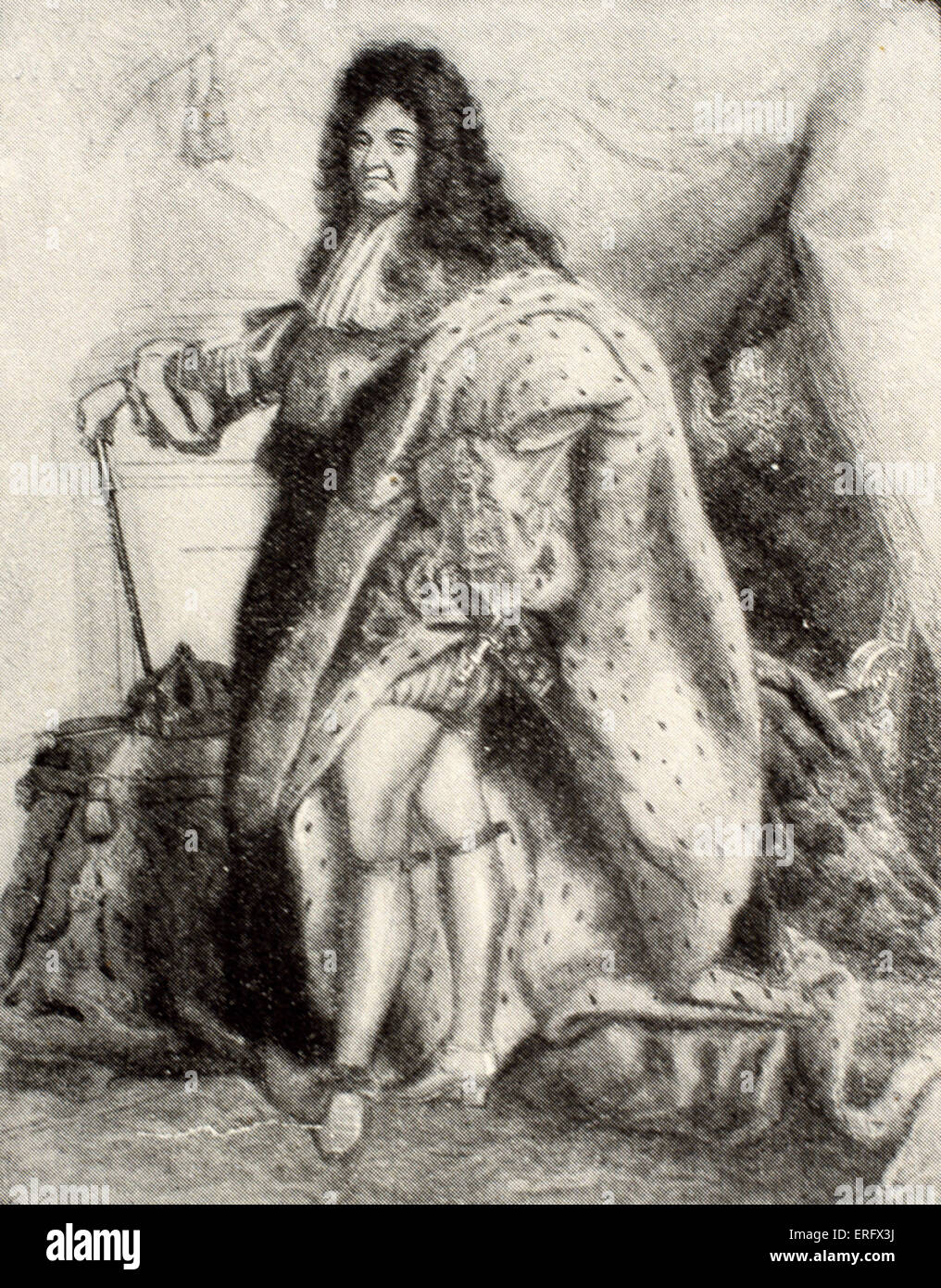 Louis XIV in Royal Robes Stock Photo - Alamy