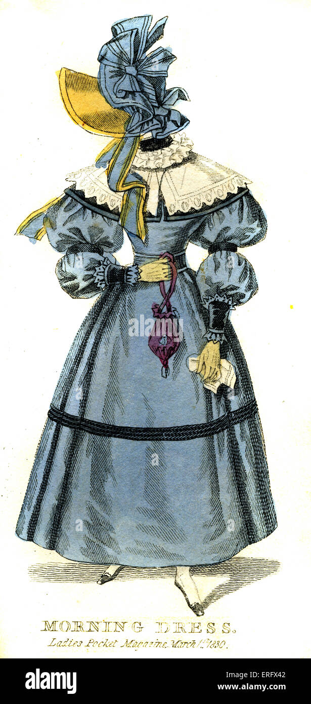 Paris dinner dress from 1830 - fashionable coat. From Ladies Pocket ...