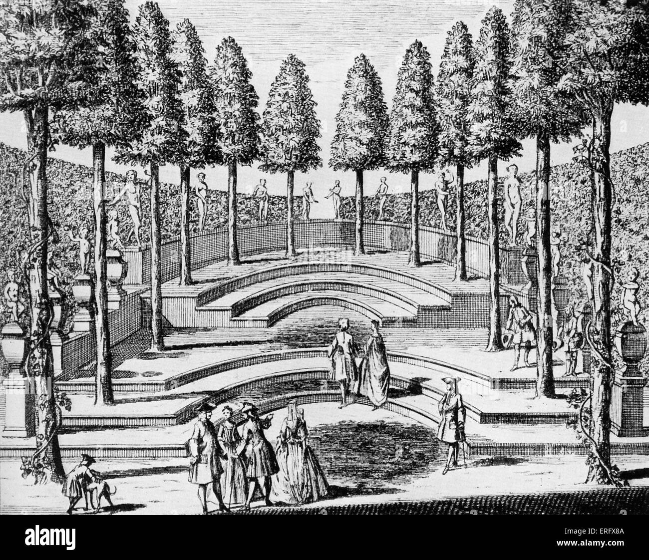 Auditorium of the Garden Theatre at Herrenhausen, Hanover.Handel was ...