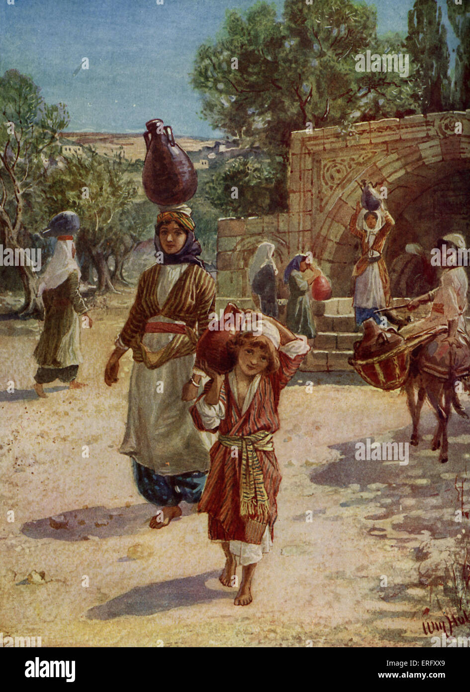 Jesus as a young boy. 'And the child grew, and waxed strong, filled ...