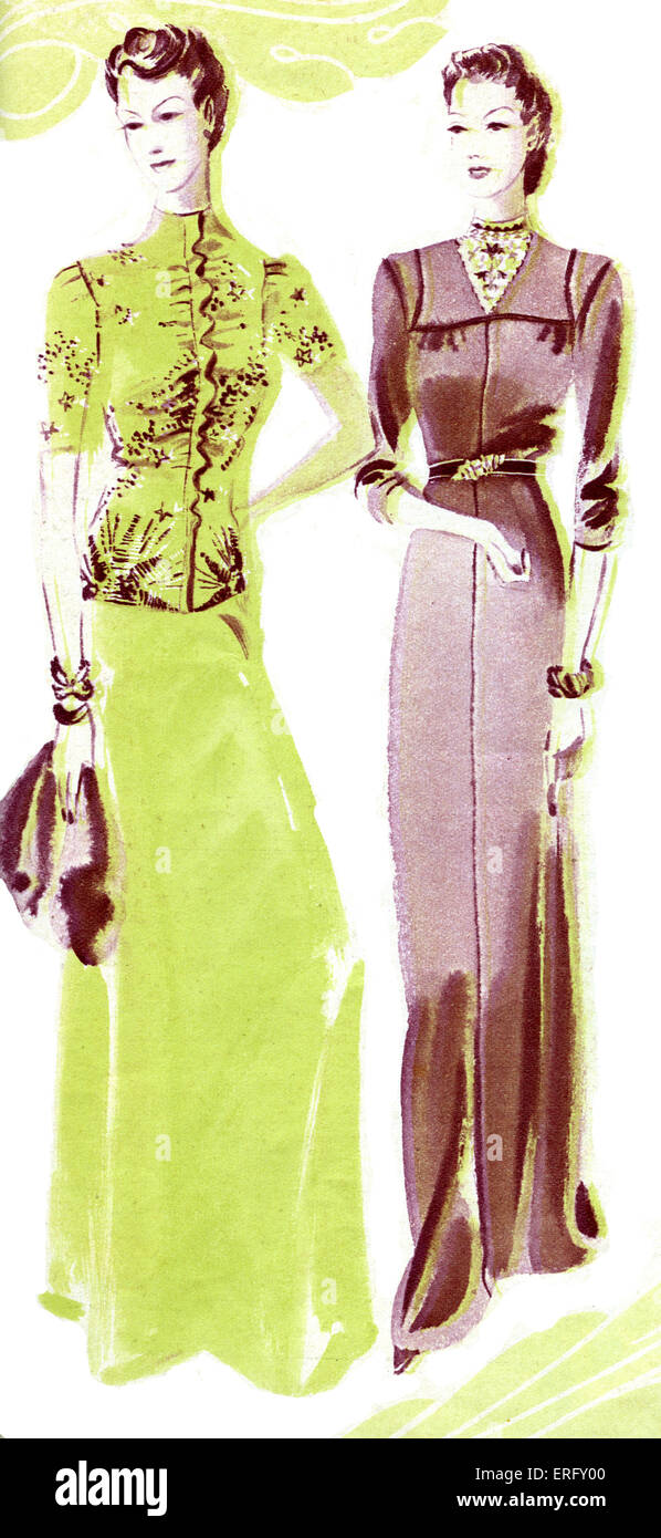 French fashion, evening dress from Elsa Schiaparelli 's 1938 autumn ...