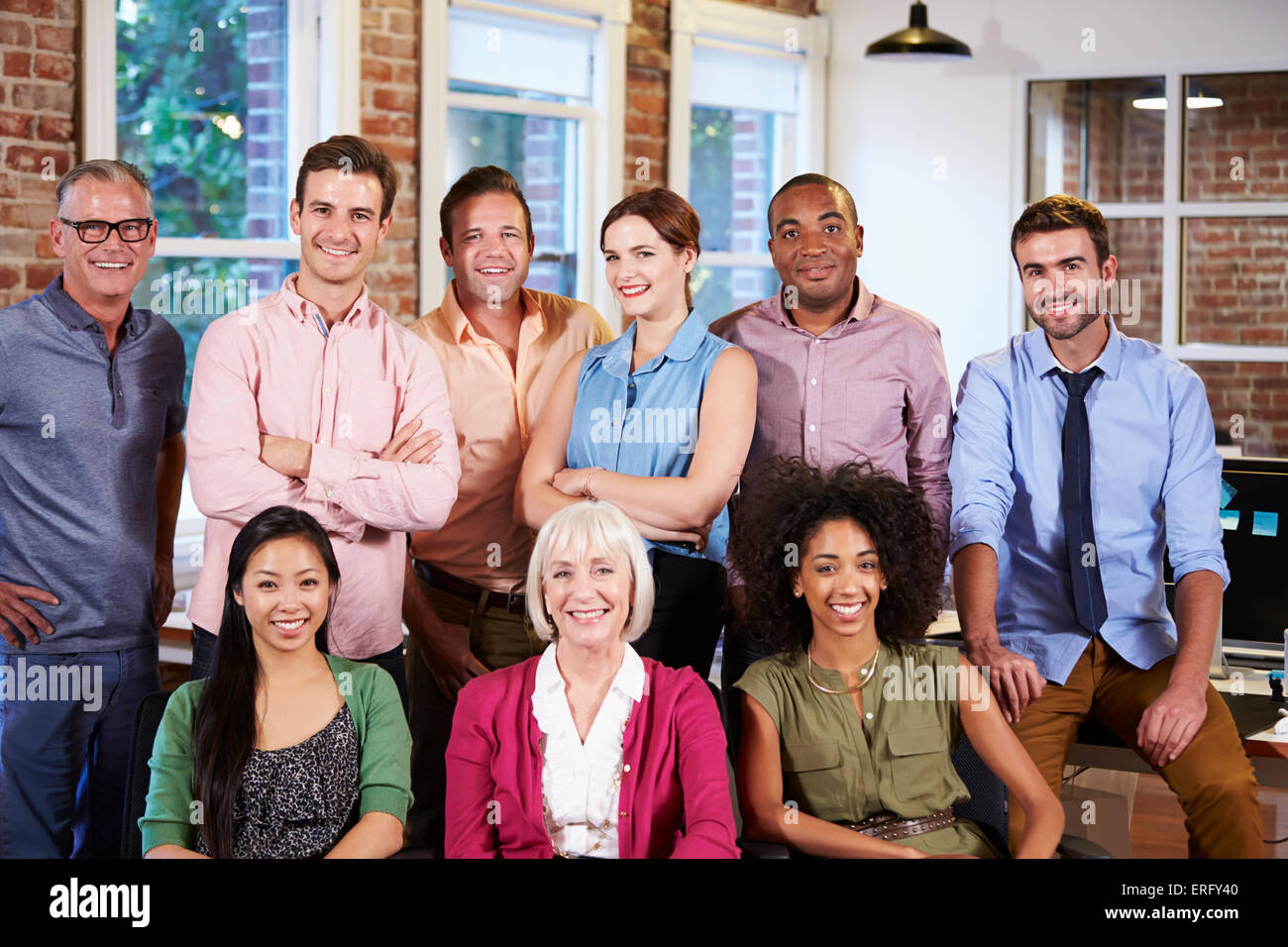Portrait Of Multi-Cultural Office Staff Stock Photo - Alamy