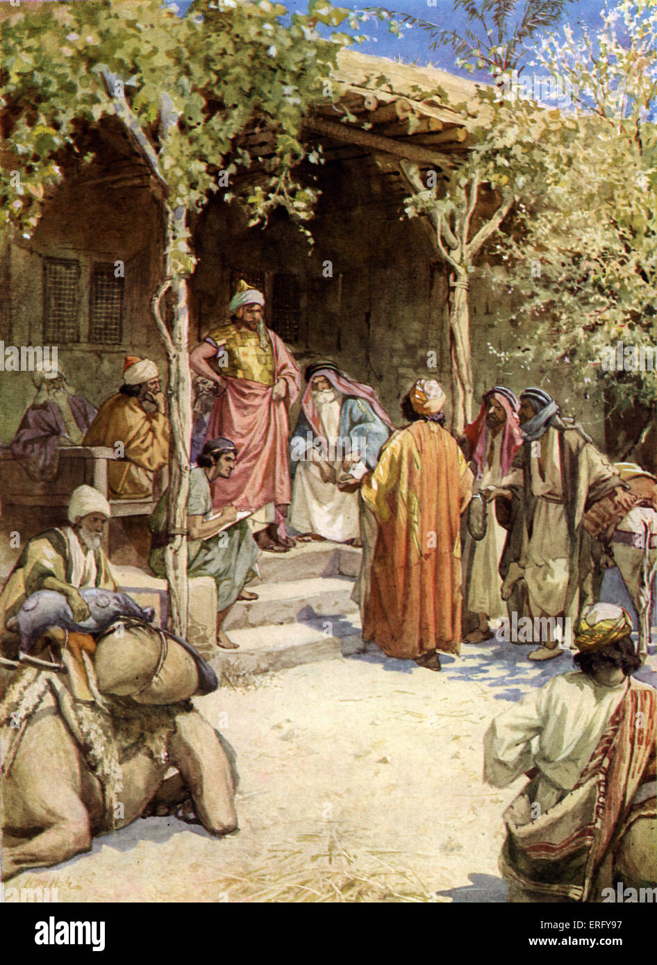 Joshua's treaty with the men of Gibeon. Joshu 9:3 -6 'And when the ...