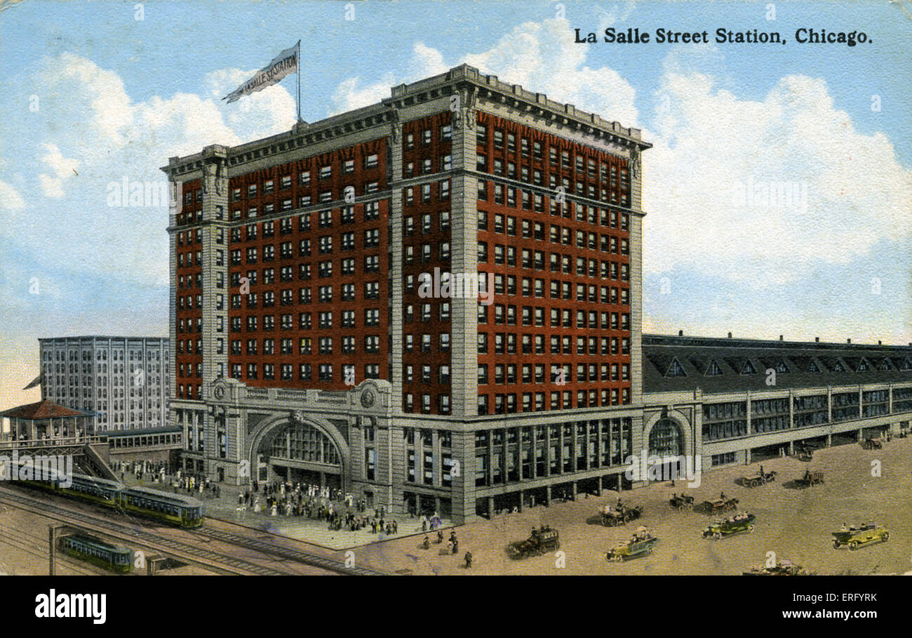 Chicago. La Salle Street Station Stock Photo - Alamy