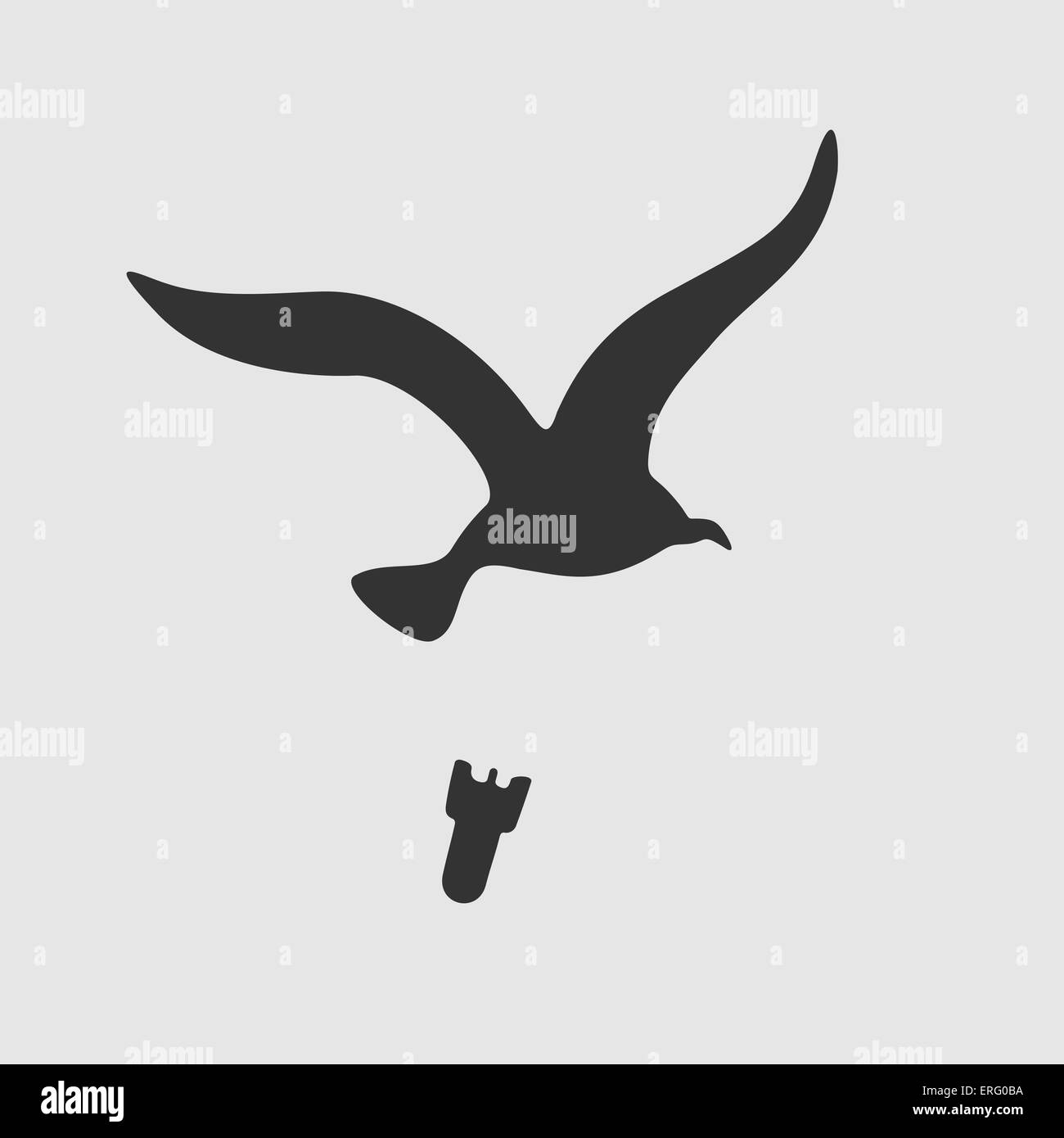 Vector Symbol Bird Bombs Stock Vector Image & Art - Alamy